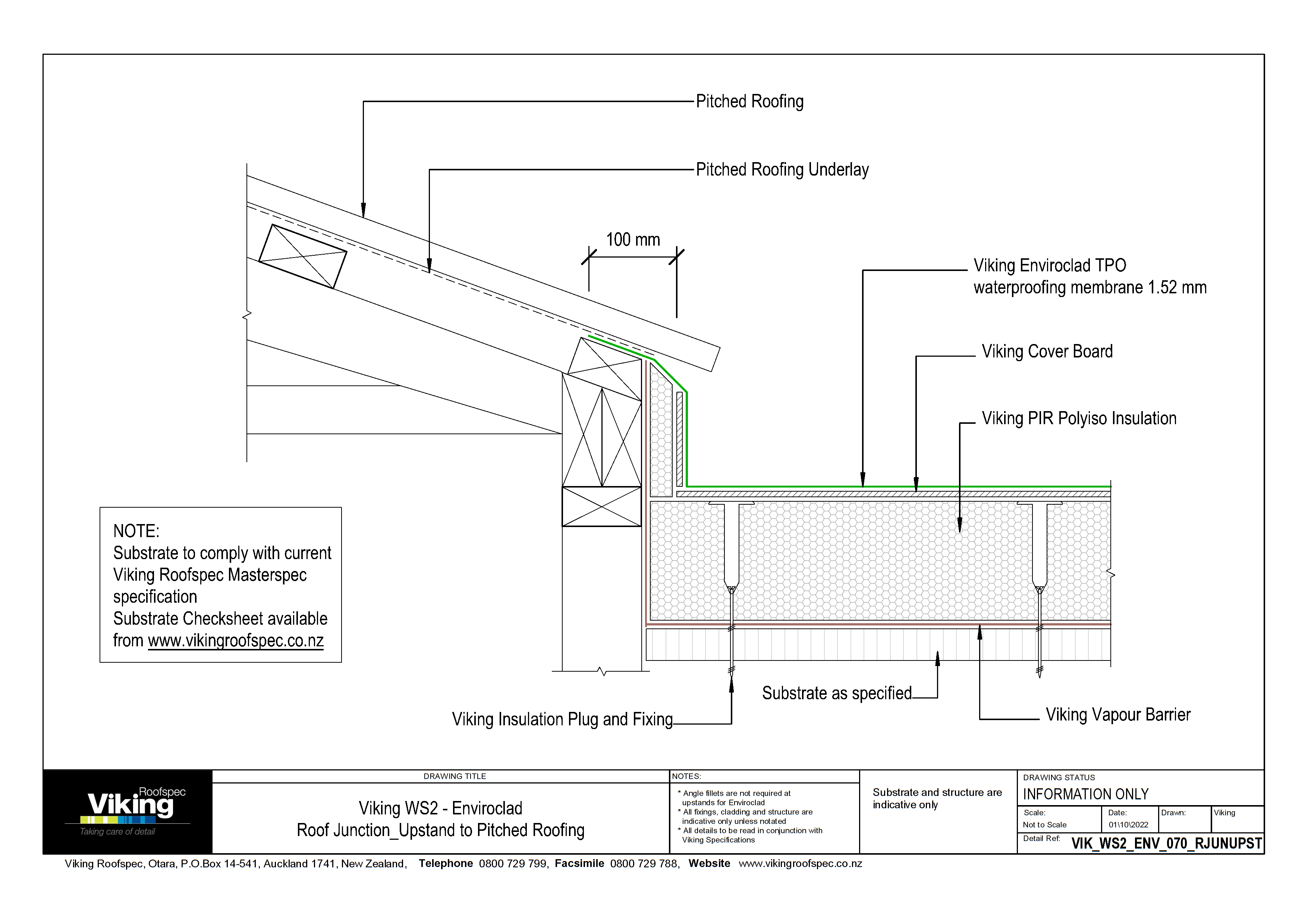 Junction - Upstand to Pitched Roofing 070 | Waterproofing & Roofing Systems