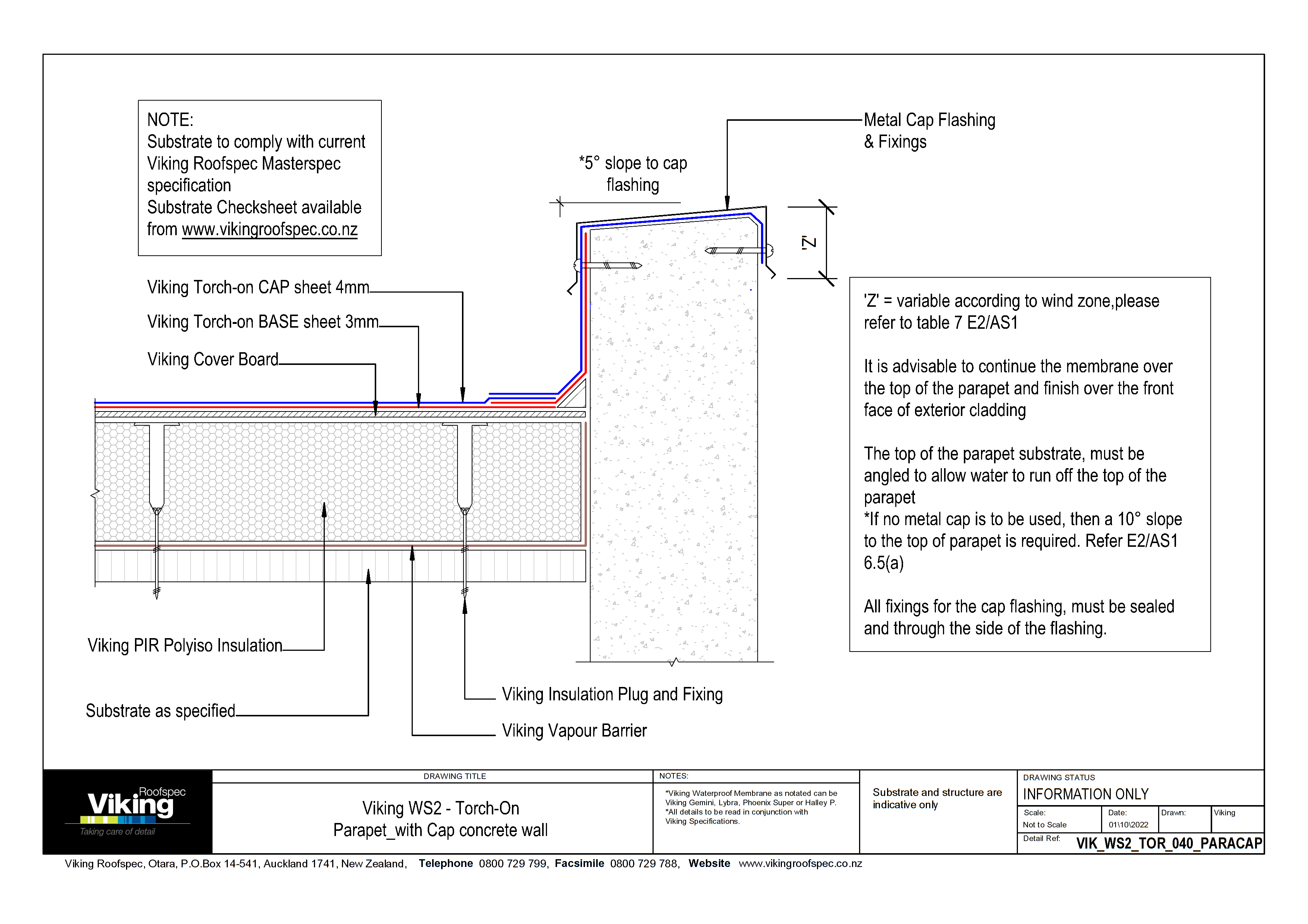 Sloped Parapet Cap Detail Prebuck® Parapet Cap | Tremco